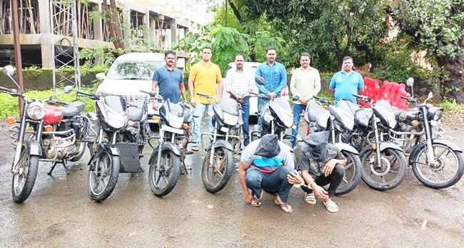 मोटार सायकल चोरी करणाऱ्या सराईतांना रायगड पोलिसांनी केले गजाआड - Raigad ...